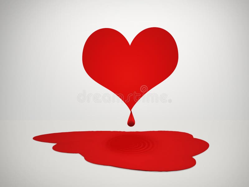 Heart Dripping Blood Stock Illustrations – 93 Heart Dripping Blood ...