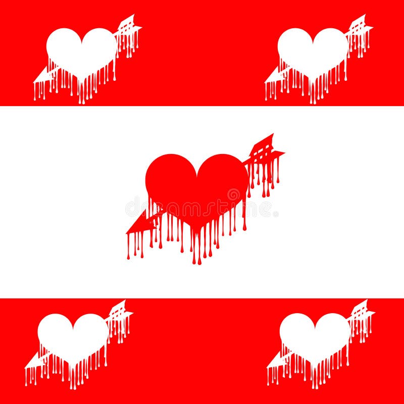 Bleeding heart stock illustration. Illustration of hearts - 50212731