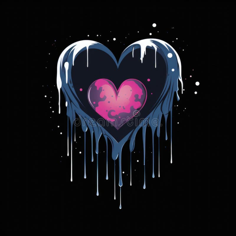 Bleeding Heart Black Background Stock Illustrations – 141 Bleeding ...
