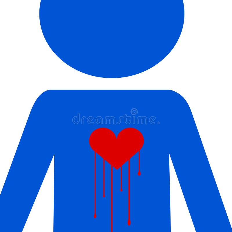 Bleeding love stock illustration. Illustration of male - 7171085