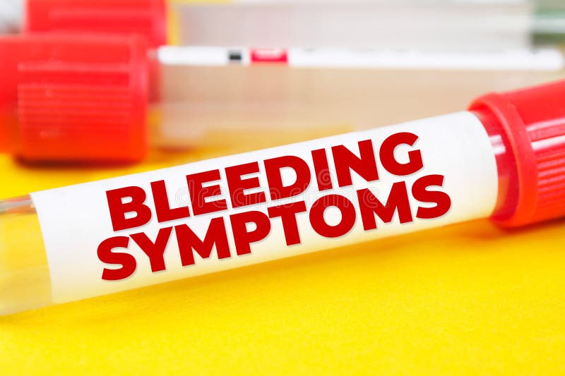 Bleeding Symptoms Text Meaning Analysis Stock Image - Image of internal ...