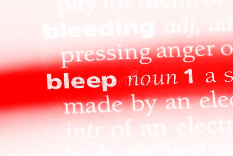 Bleep stock photo. Image of bleep, definition, closeup - 114412980