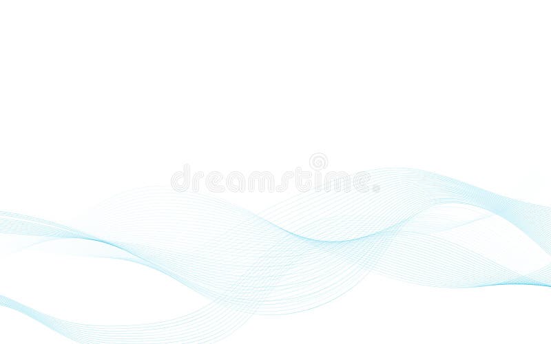 Blend Abstract Blue Wave Vector on White Background Stock Vector ...