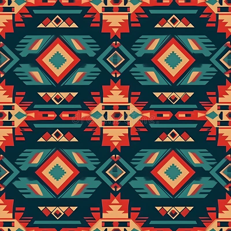 Blend Colors and Shapes in Seamless Patterns Stock Illustration ...
