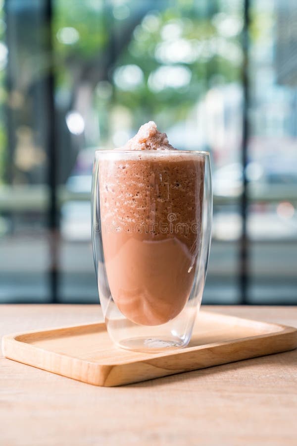 Blend Iced Chocolate Milkshake Stock Photo - Image of blend, fresh ...