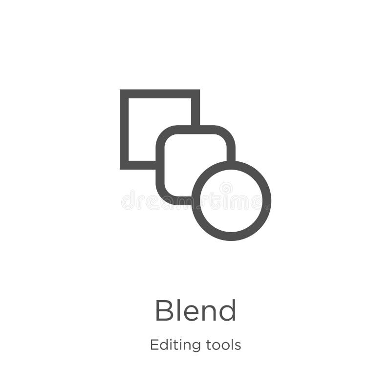 Blend Icon in Trendy Design Style. Blend Icon Isolated on White ...