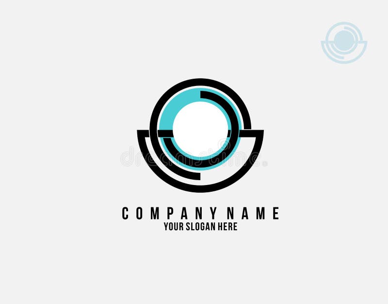 Blend of Imperfect Circles Logo on Vector Illustration Stock Vector ...