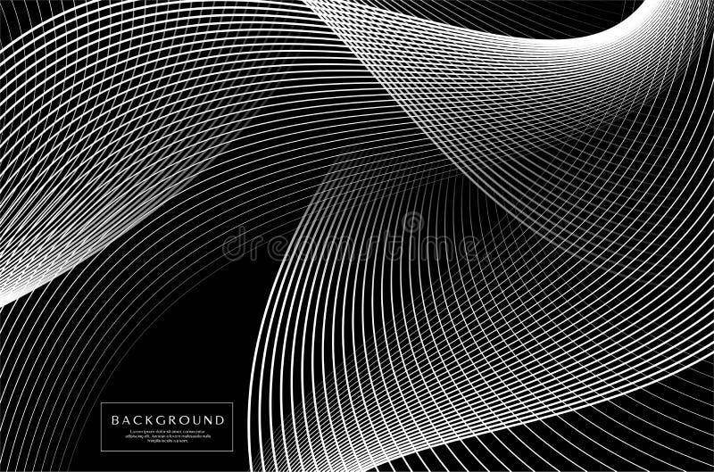 Blend of Lines on Multi Colored Background. Abstract Wavy Background ...