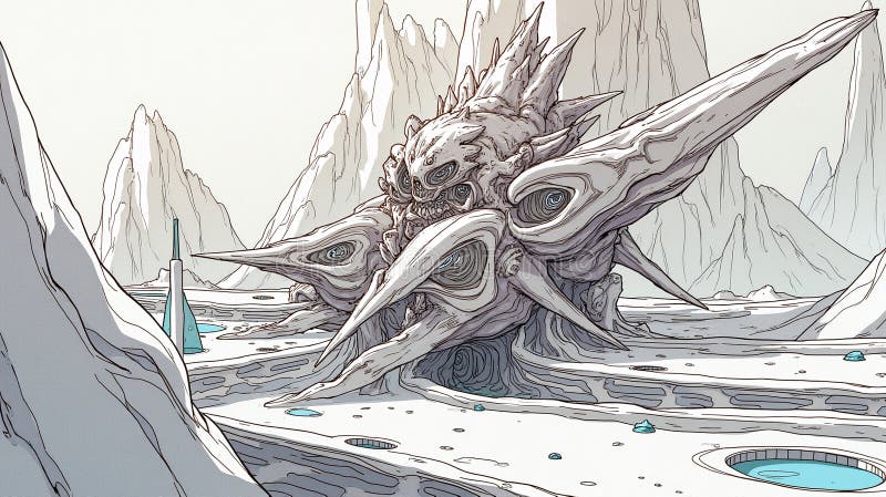 Organic Geometry: the Interplay of Shapes and Forms Stock Illustration ...