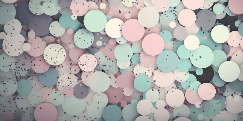 Blend of Pastel Colors in a Scattered Dot Pattern Three Generative AI ...