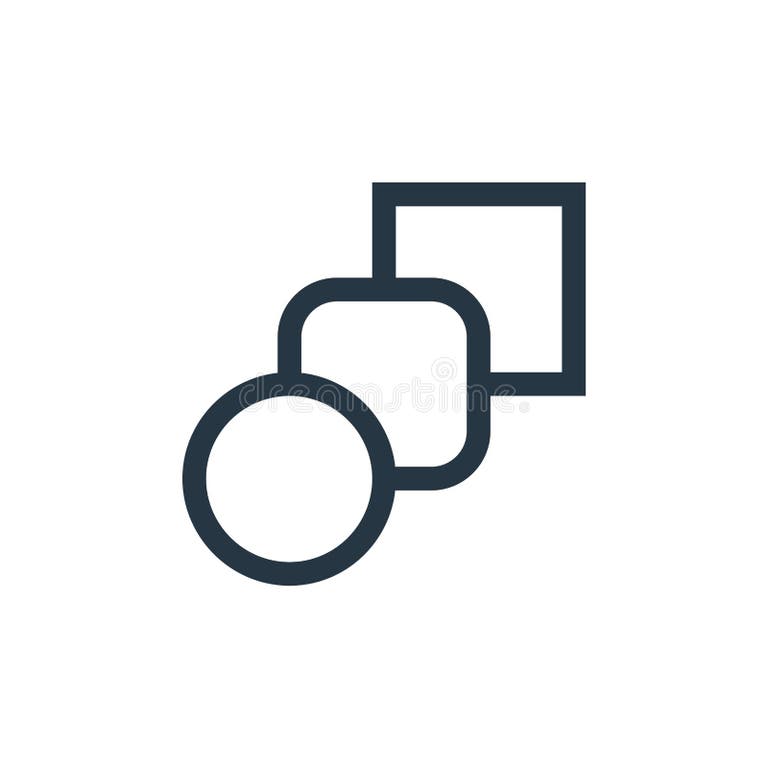 Blend Tool Icon Vector from Vector Editing Concept. Thin Line ...