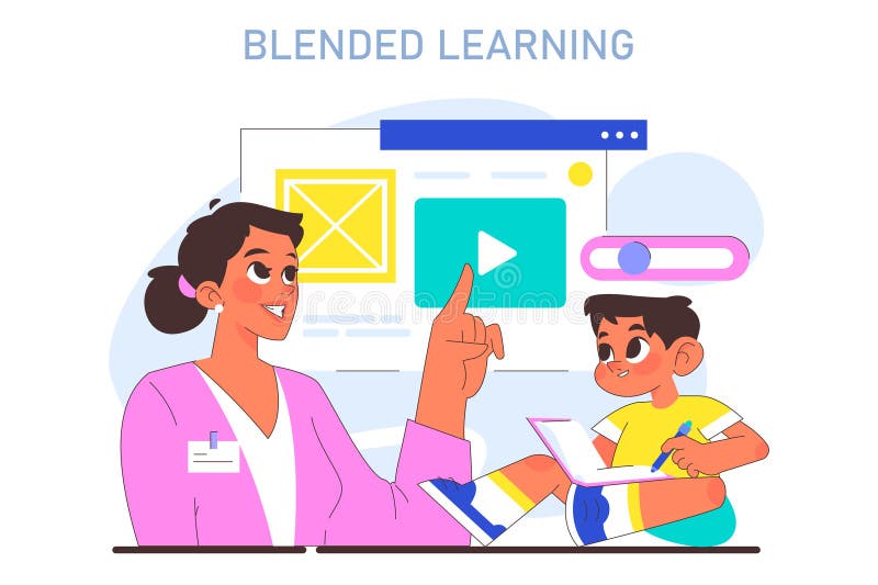 Hybrid Classroom Stock Illustrations – 80 Hybrid Classroom Stock ...