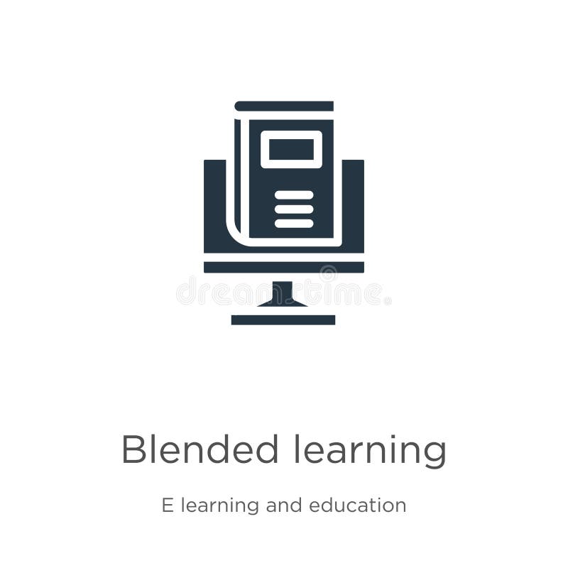 Blended Learning Icon Vector. Trendy Flat Blended Learning Icon from E ...