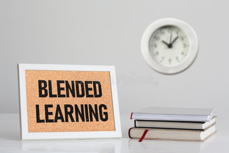 Blended Learning is Shown with the Text Stock Photo - Image of method ...