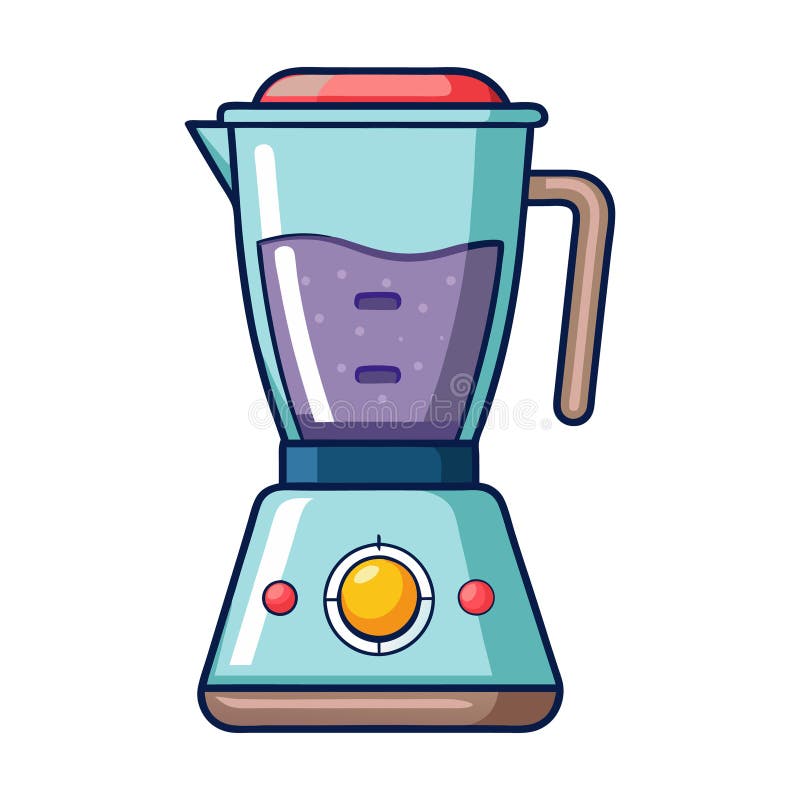 A Blender with a Blue and White Color Stock Vector - Illustration of ...
