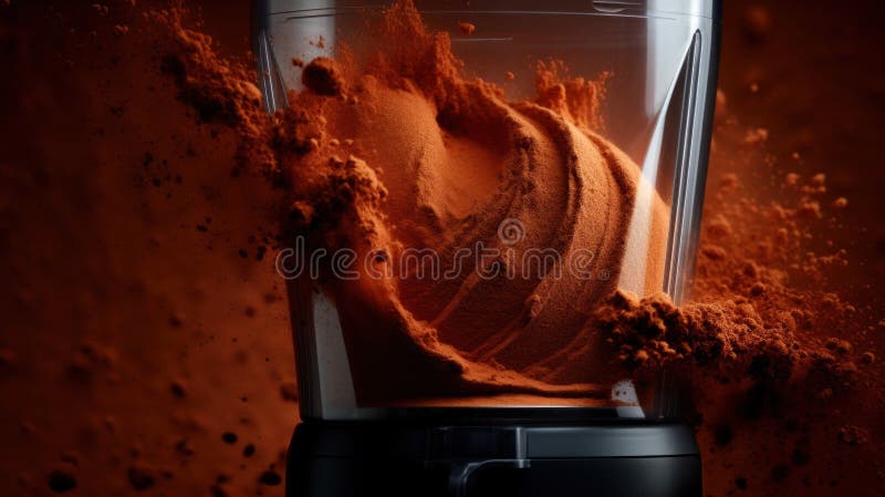 A Blender with a Brown Substance in it on Top of the Counter, AI Stock ...