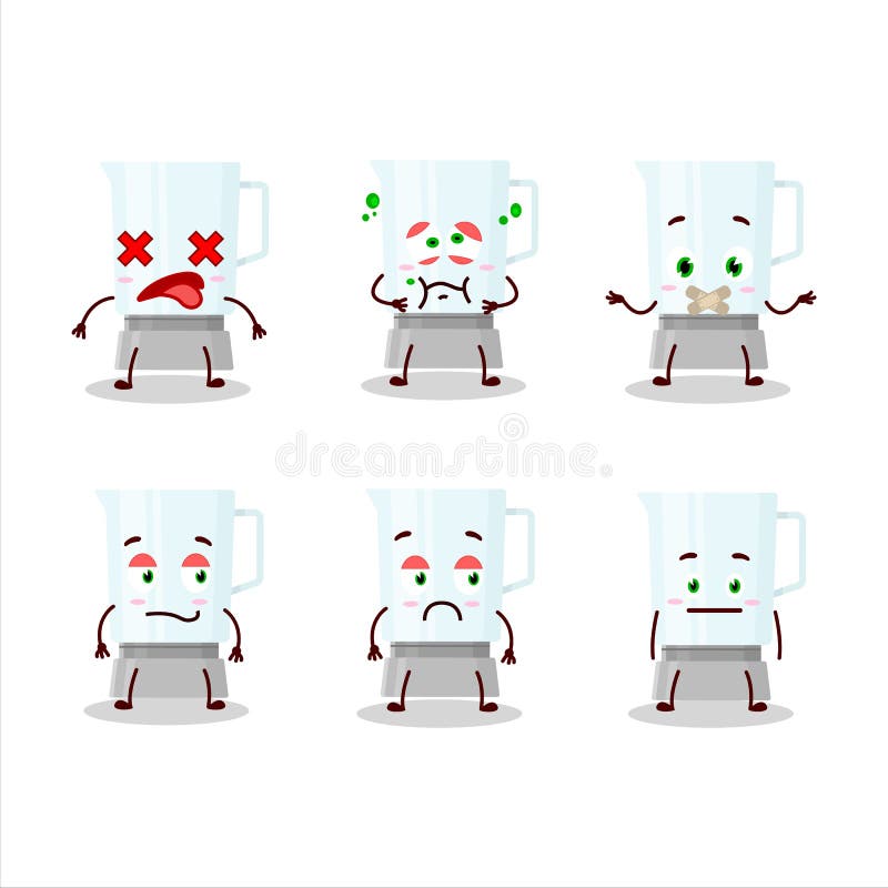 Blender Cartoon in Character with Sad Expression Stock Vector ...