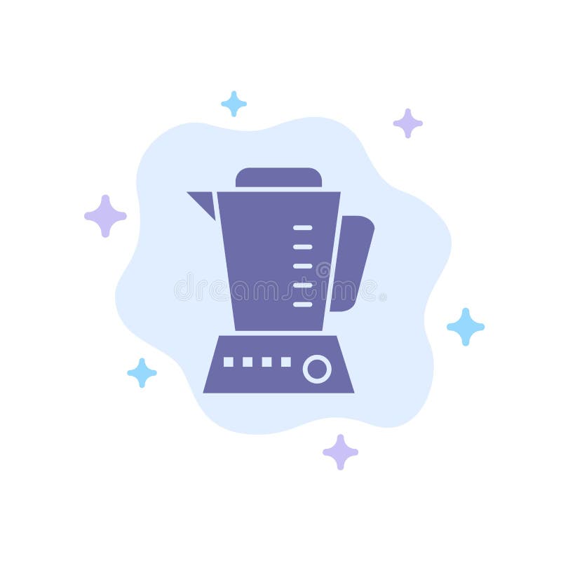 Blender, Electric, Home, Machine Blue Icon on Abstract Cloud Background ...