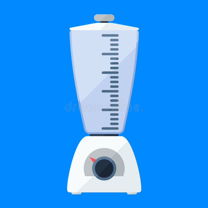 Blender Flat Icon with Knob and Jar Stock Vector - Illustration of ...