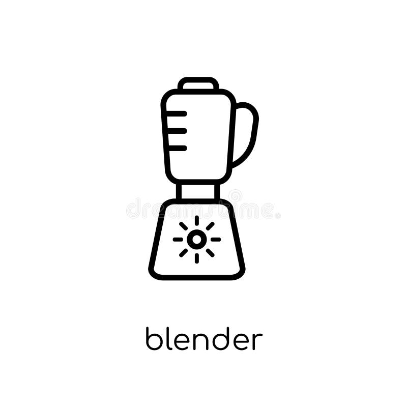 Blender Icon. Trendy Modern Flat Linear Vector Blender Icon on W Stock ...