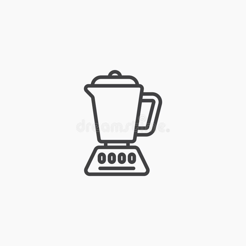 Blender icon vector stock vector. Illustration of drink - 348311051