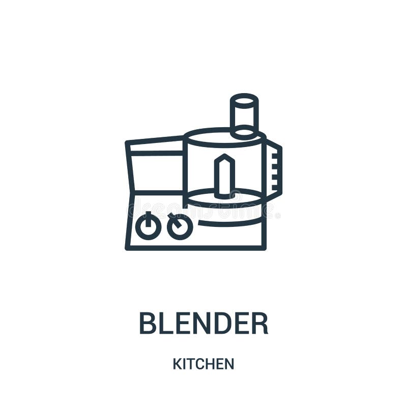 Blender Icon Vector from Kitchen Collection. Thin Line Blender Outline ...