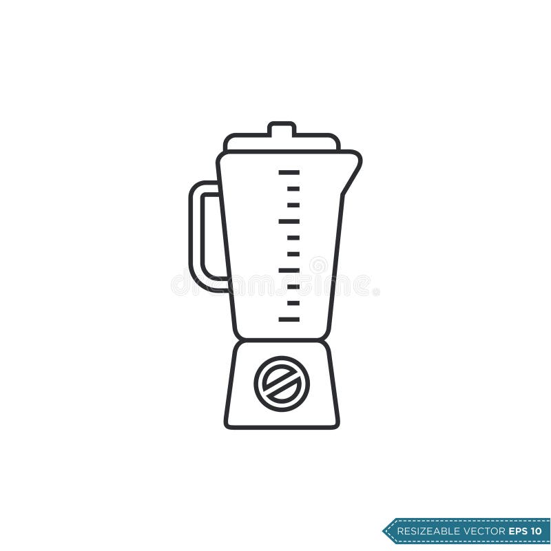 Black Color Blender Icon Vector Template Illustration Design Stock ...