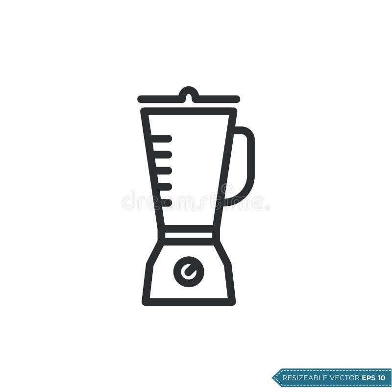Black Color Blender Icon Vector Template Illustration Design Stock ...