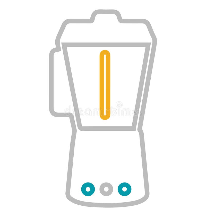 Blender Isolated Line with Color Vector Icon Editable Stock Vector ...