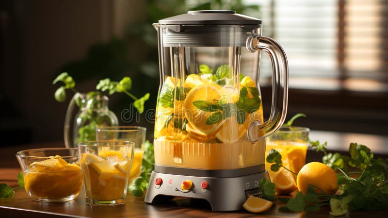 Blender Juice Machine on White Stock Illustration - Illustration of ...
