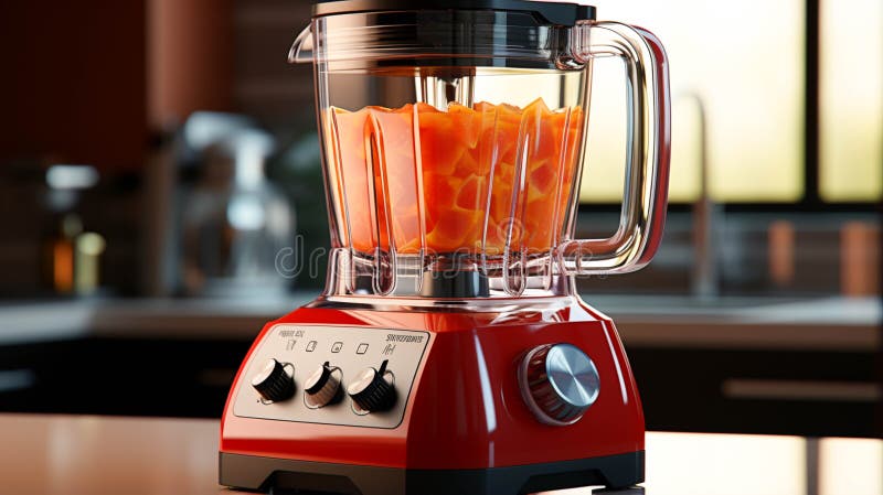 Blender Juice Machine on White Stock Illustration - Illustration of ...