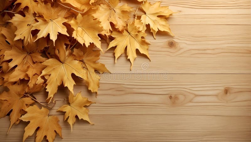 Blender-ready Golden Maple Backdrop. Ai Generated Stock Illustration ...