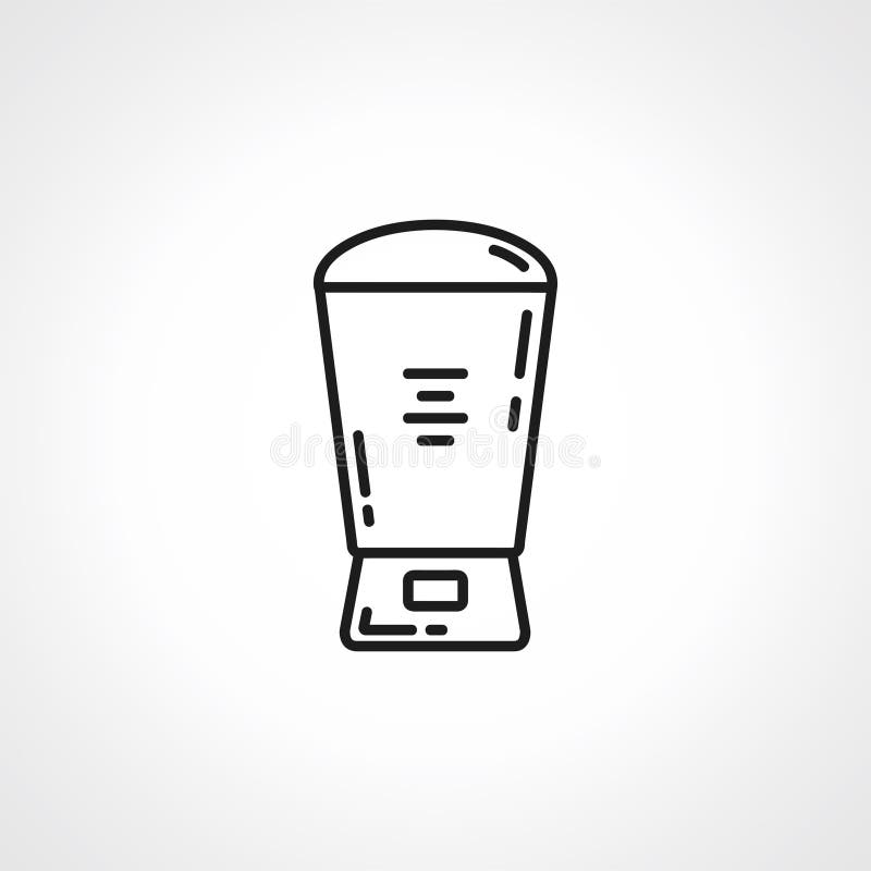 Blender Thin Line Icon. Blender Icon Stock Vector - Illustration of ...