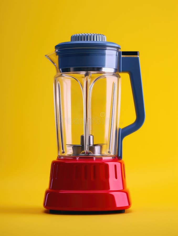 Blender on Yellow Surface stock photo. Image of kitchen - 374954522