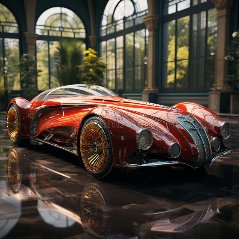 Reimagining Retro Future Visions. Ai Generated Stock Illustration ...