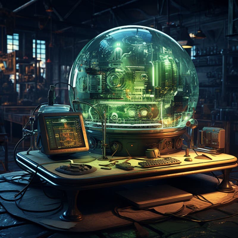 Reimagining Retro Future Visions. Ai Generated Stock Illustration ...