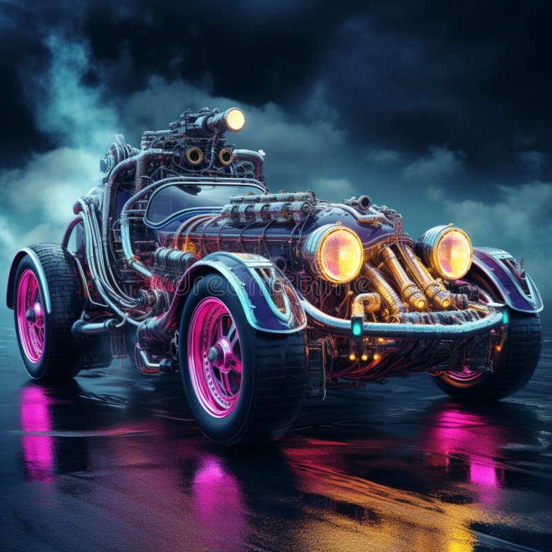 Reimagining Retro Future . Ai Generated Stock Illustration ...