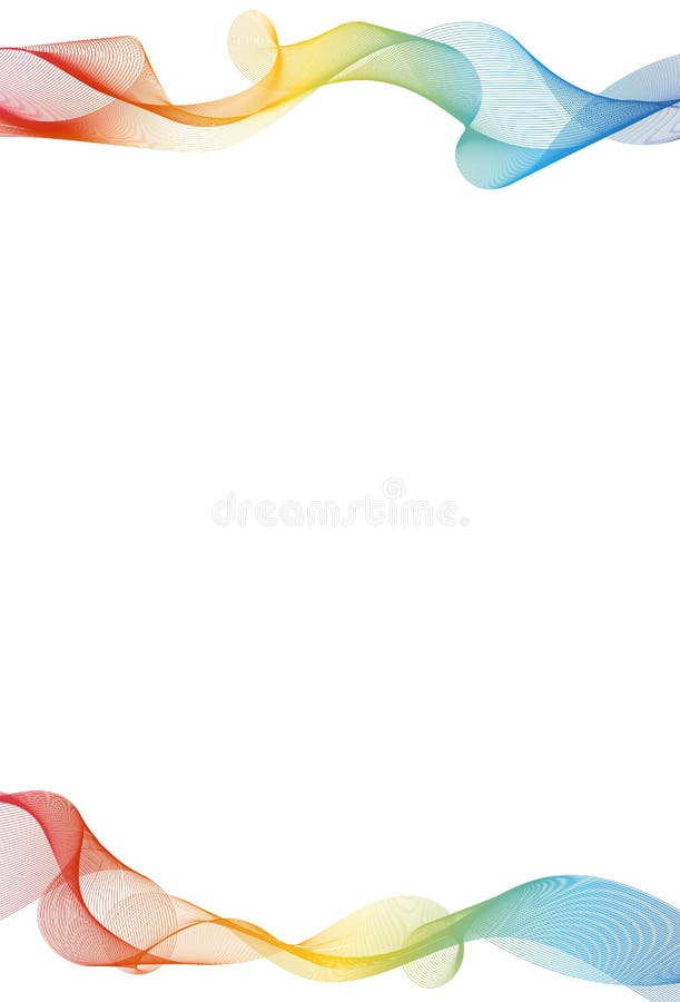 Blending Wavy Light Lines Network Colorful Deco Graphic Vertical Layout ...