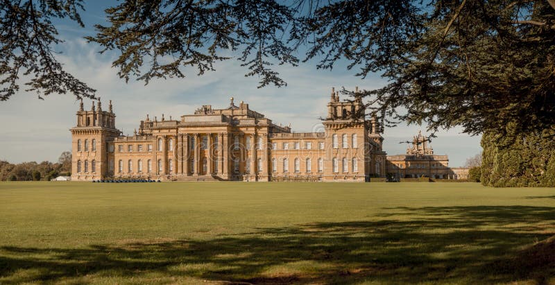 Blenheim Palace Historic Mansion in Countryside of England Editorial ...