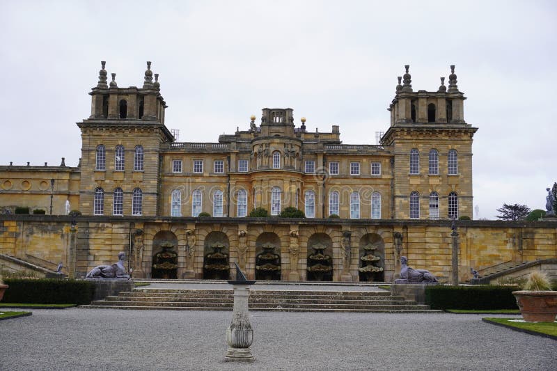 Blenheim Palace in the sun stock image. Image of marlborough - 270546009