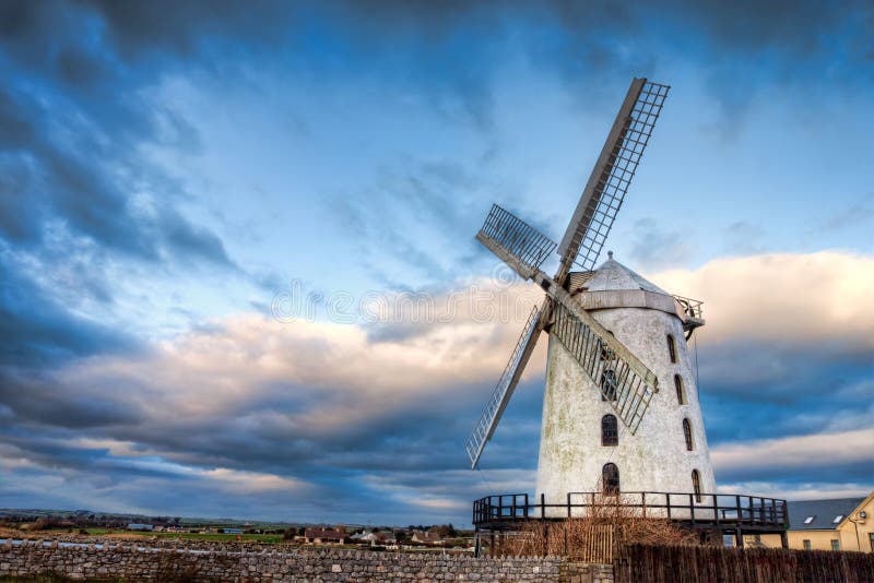 Blennerville Windmill Co. Kerry - Ireland. Stock Photo - Image of ...