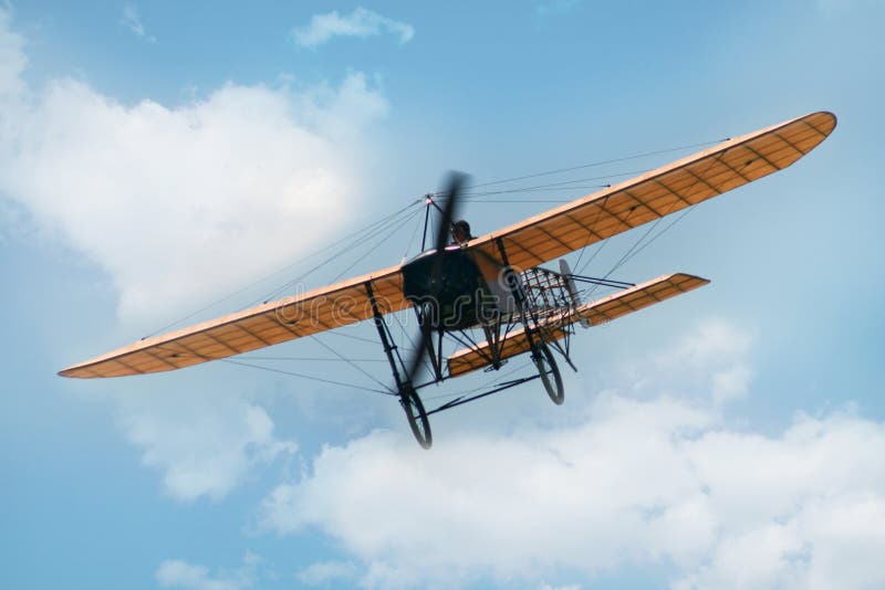 Bleriot XI stock image. Image of plane, history, airplane - 55243497