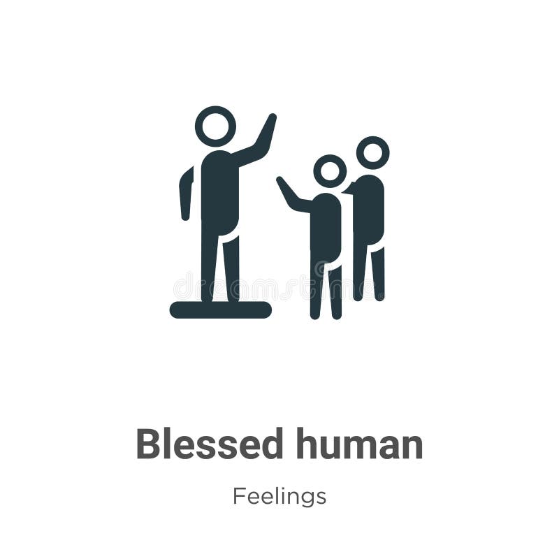 Blessed Human Icon in Filled, Thin Line, Outline and Stroke Style ...