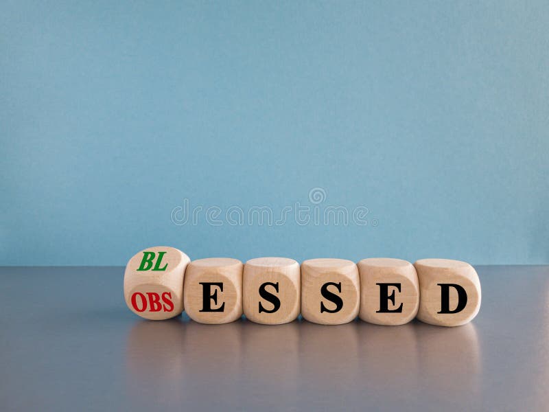 Blessed or Obsessed Symbol. Turned a Wooden Cube and Changes the ...