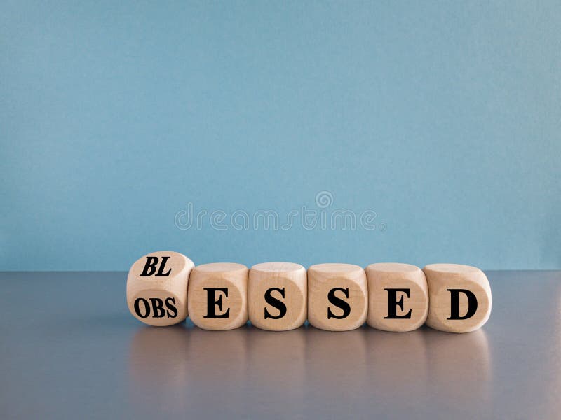 Blessed or Obsessed Symbol. Turned a Wooden Cube and Changes the ...