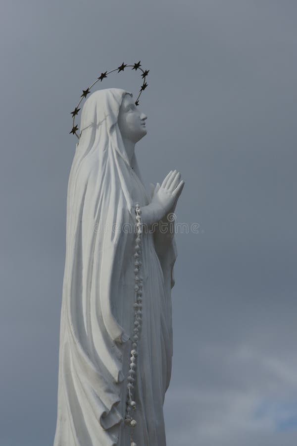 Blessed Virgin Mary statue stock photo. Image of looking - 63506546