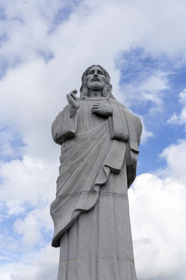 Blessing Christ Statue in Tarcal Editorial Image - Image of temple ...