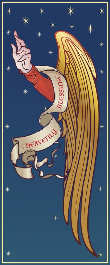 Blessing Hands. Black and White Linear Drawing Isolated on White ...