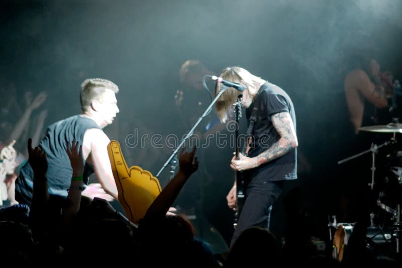 Blessthefall Lucerna Musicbar Praha 3 Editorial Stock Photo - Image of ...