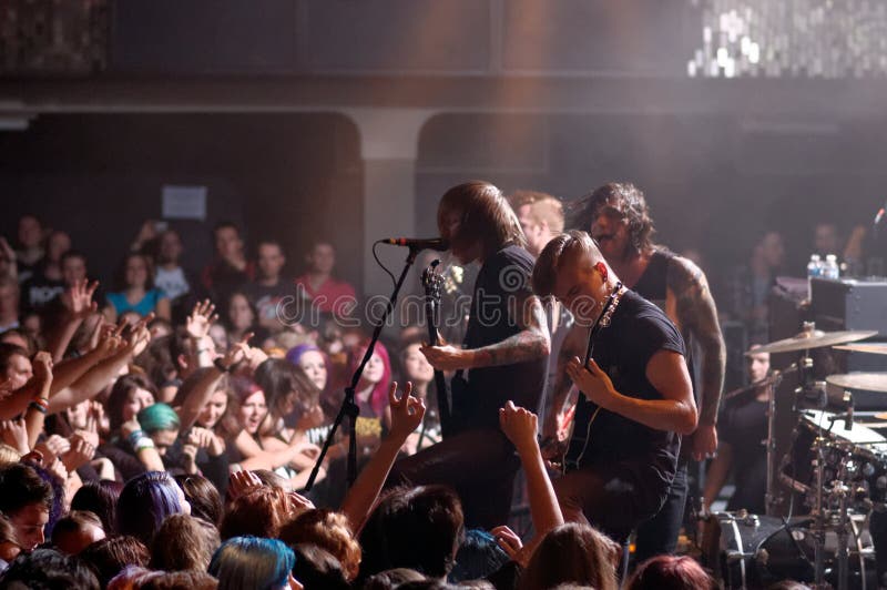 Blessthefall Lucerna Musicbar Praha 8 Editorial Photography - Image of ...